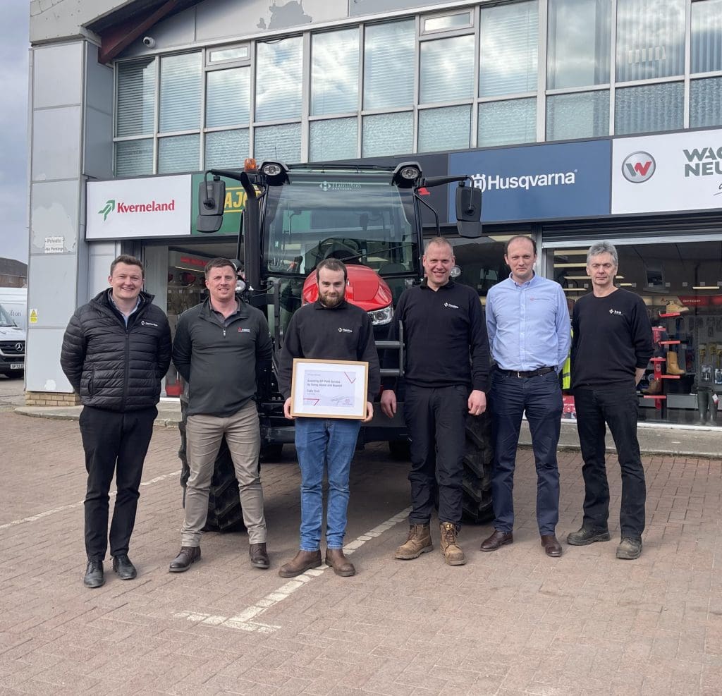 Colin Trail Presented with a Massey Ferguson Award! - Hamilton Ross Group